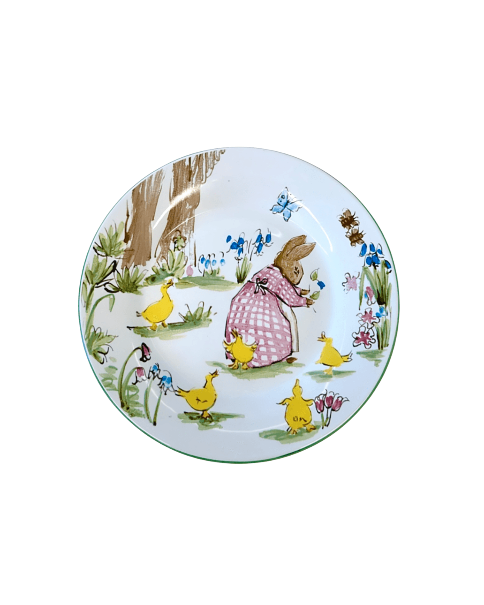 Prato sobremesa Peter Rabbit patinho Páscoa 2024 - rosa